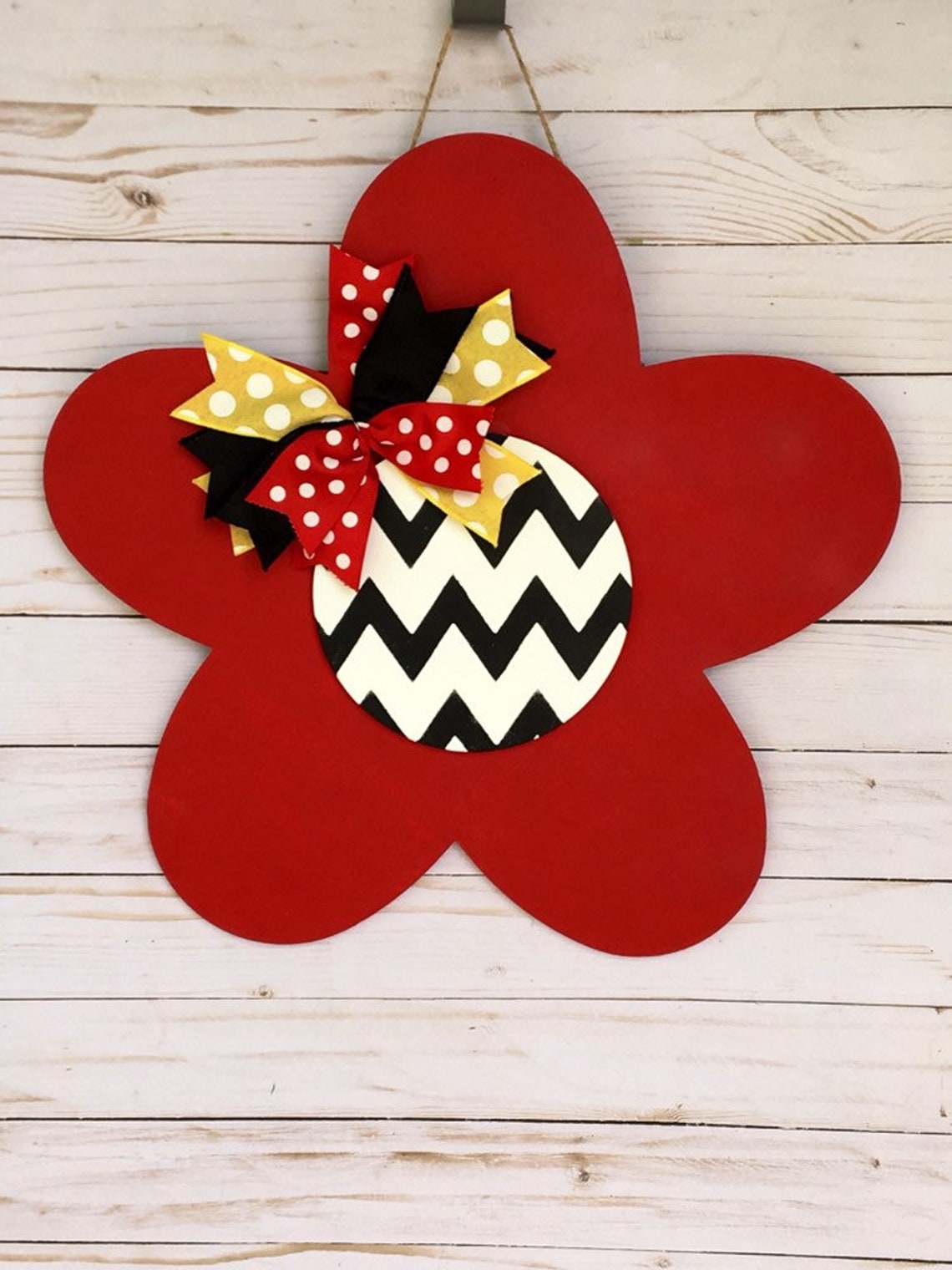 Spring Door Decor Front Door Hanger Flower Door Hanger - Etsy