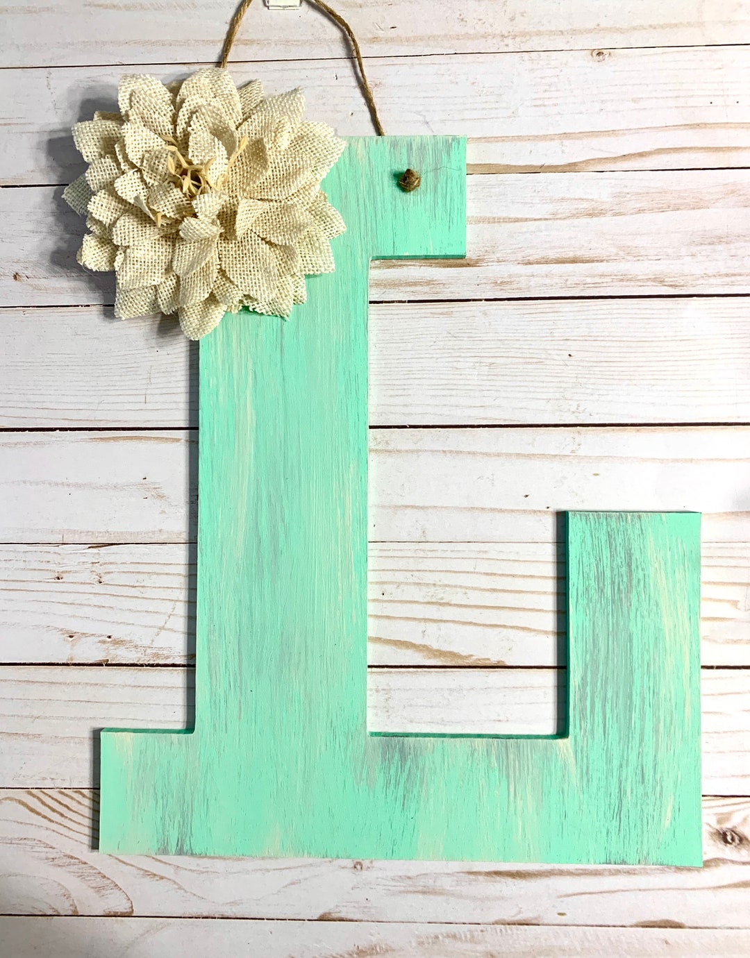 Front Door Hanger - Initial Door Decor - Monogram Door Hanger - Door ...