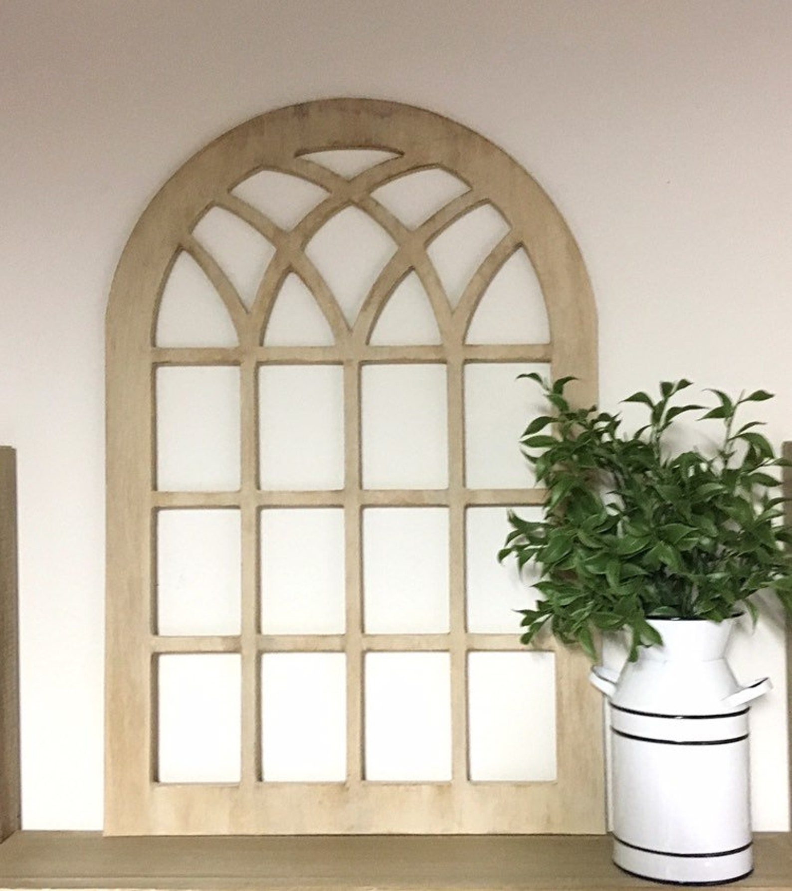 Cathedral Arch Arch Wall Decor Arched Window Frame Faux - Etsy