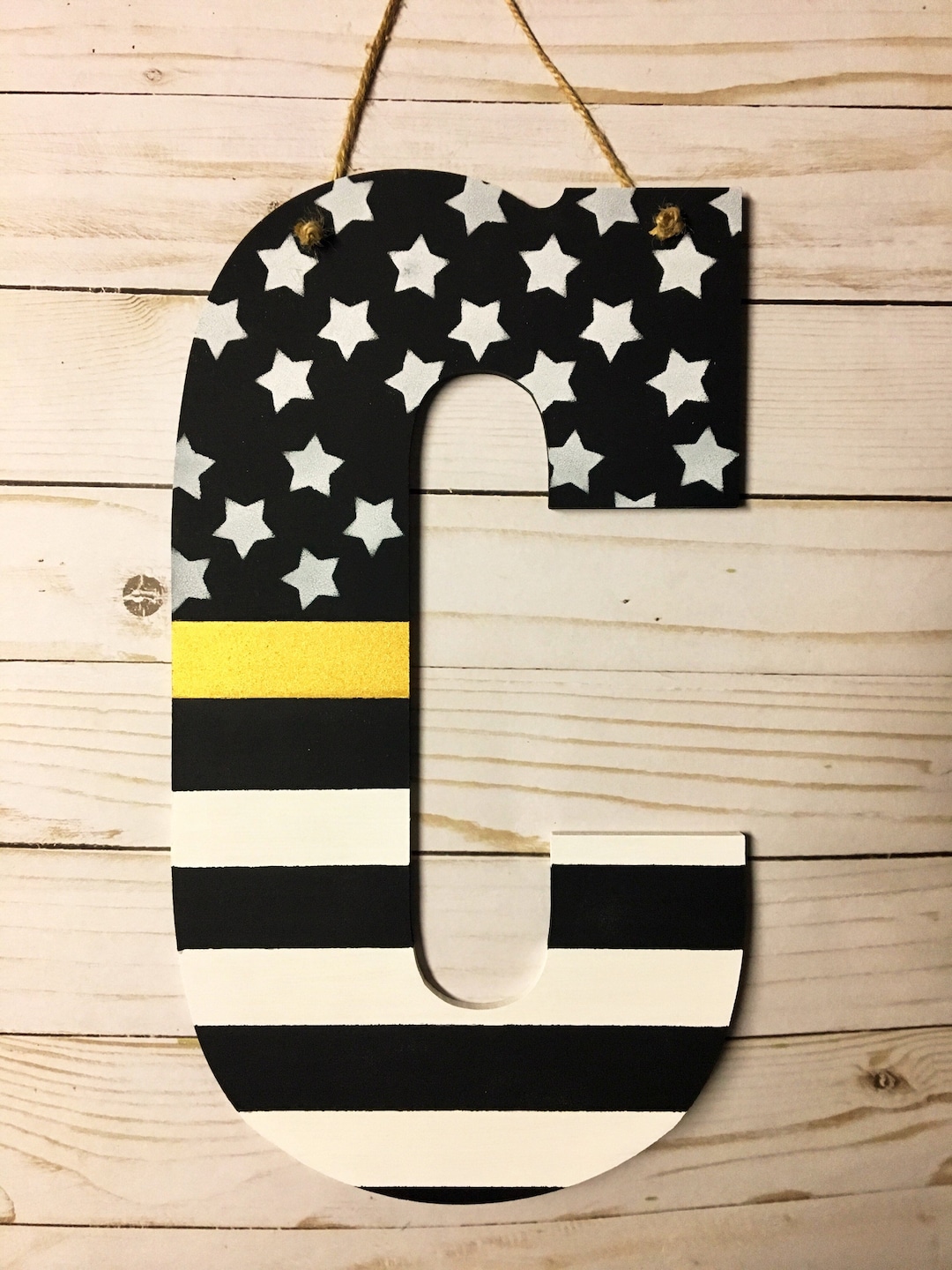 Dispatcher Gold Line Flag - Dispatcher Door Hanger - Monogram Door ...