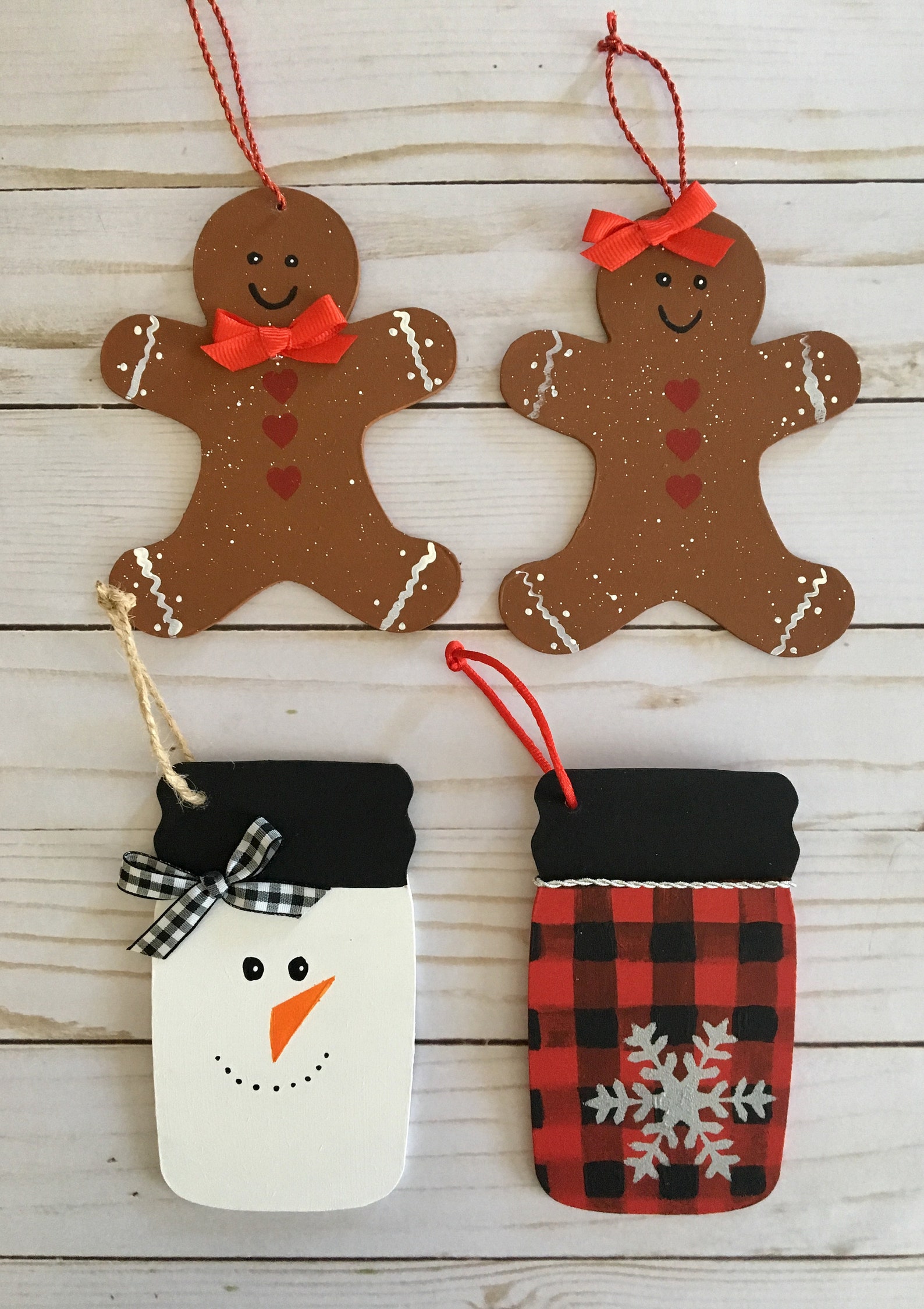 Gingerbread Man Ornament Christmas Tree Ornaments | Etsy