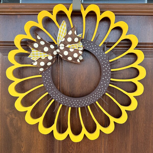 Sunflower Door Hanger - Etsy