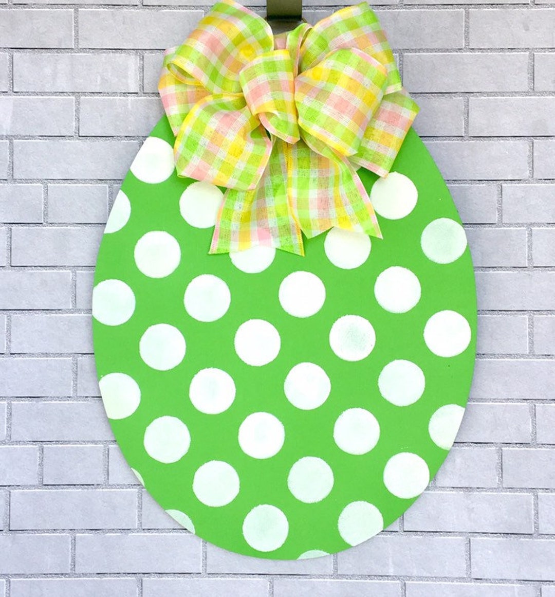 Easter Egg Door Hanger - Spring Door Decoration- Easter Decor - Door ...