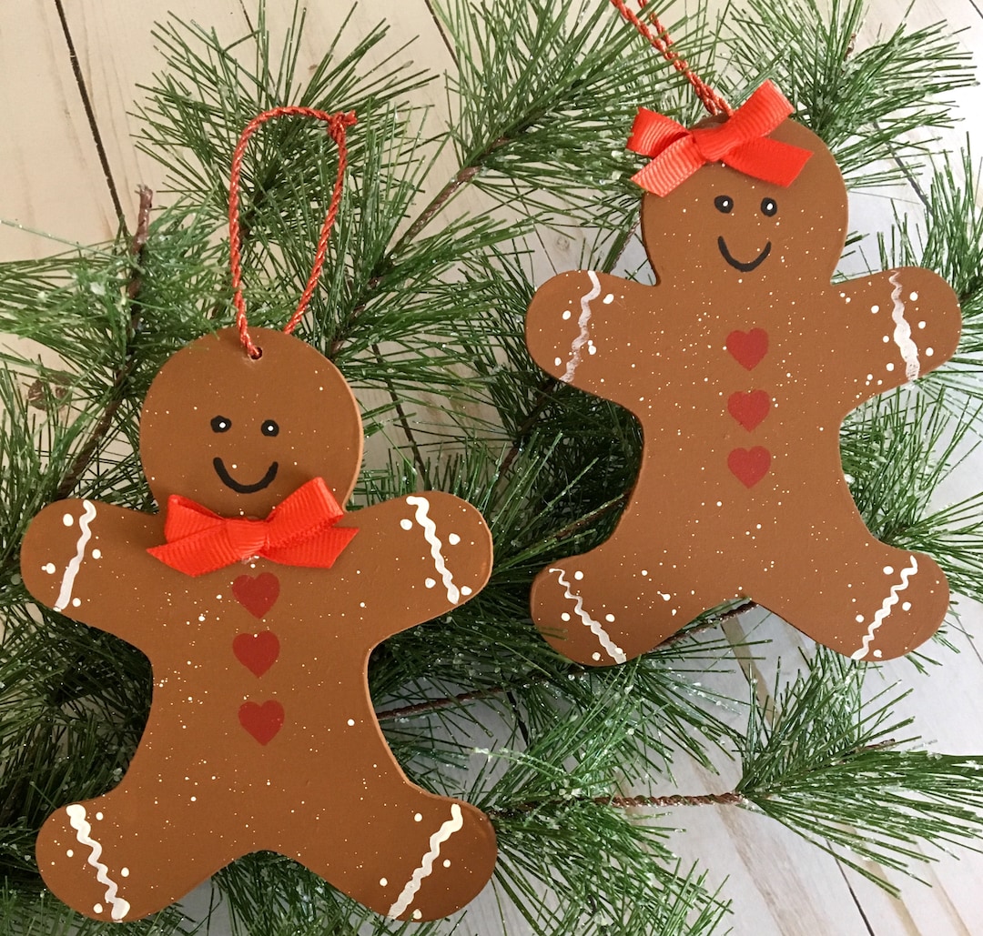 Gingerbread Man Ornament Christmas Tree Ornaments gingerbread Decor ...