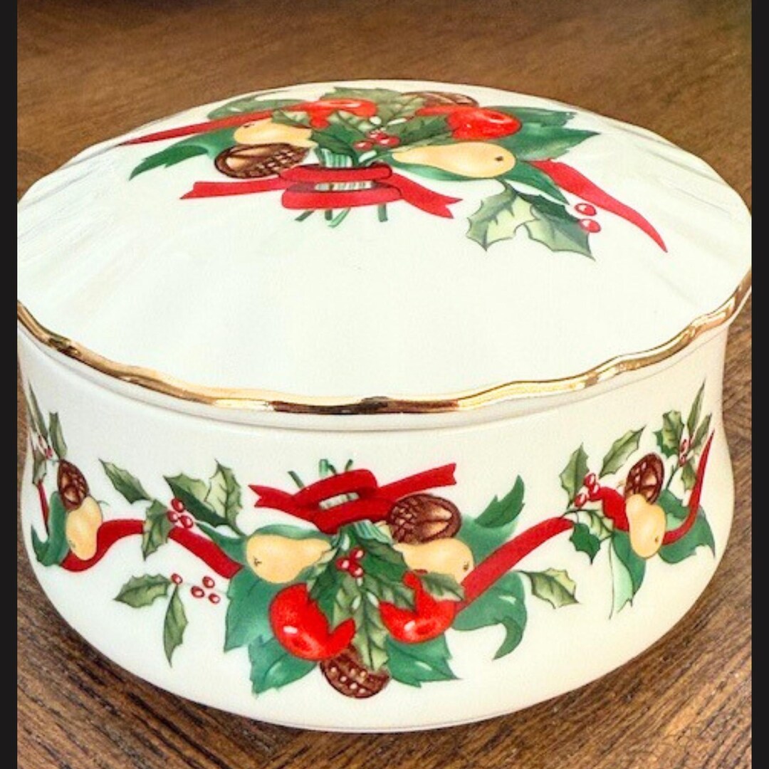 Vintage Fine Porcelain Heritage House Music Box - Silent Night - Etsy
