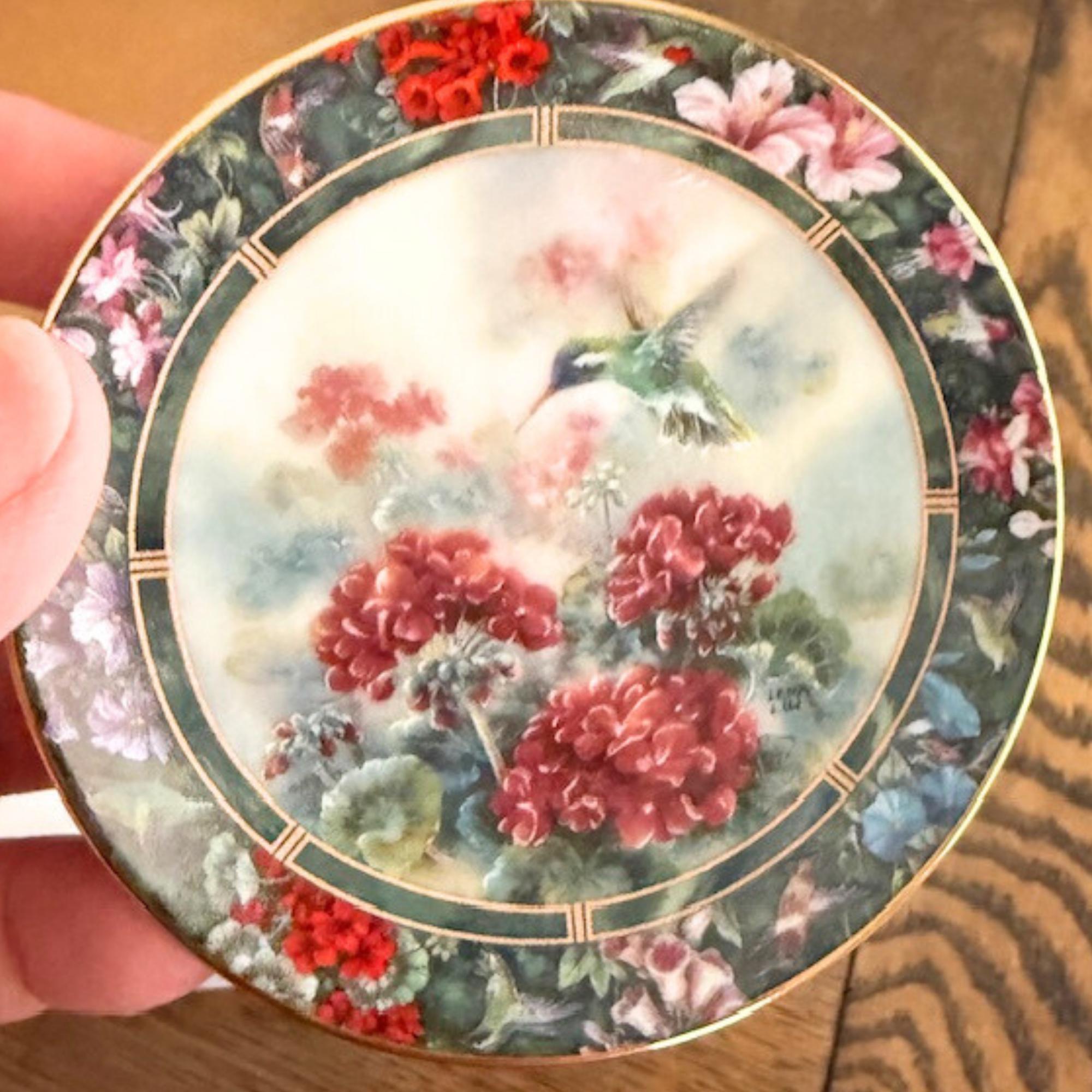 Third Set in Lena Liu's "hummingbird Treasury Collection" Porcelain ...