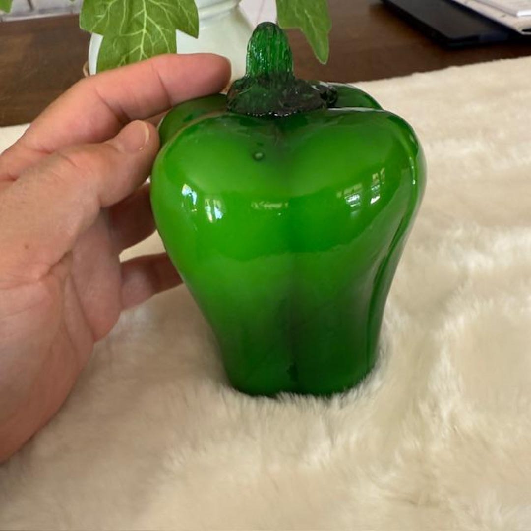 Vintage Murano Style Hand Blown Art Decorative Glass Vegetable/fruit ...