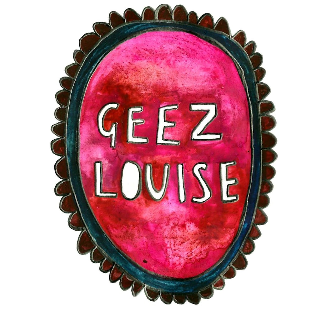 GEEZ LOUISE Temporary Tattoos Pack Hand Illustrated Original Design OMG ...