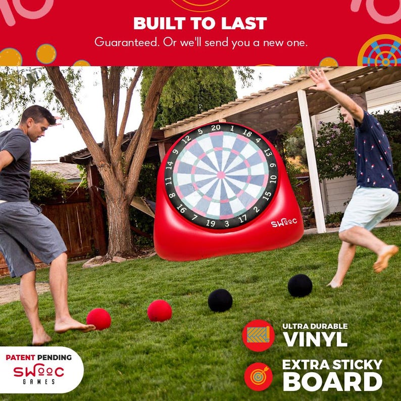 Premium Giant Kick Darts (over 6ft Tall) With 15+ Games Included ...