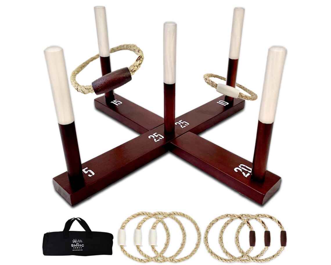 Rustic Ring Toss Outdoor Game all Weather 15 Games - Etsy