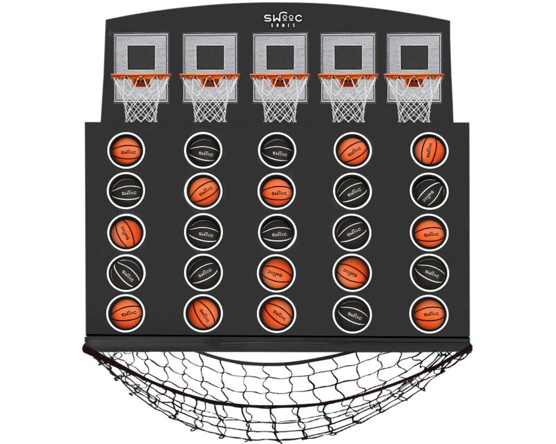 Low Post Lineup™ | Wall Mounted Giant Basketball 4 in A Row W/ 5+games ...