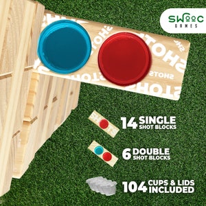 Giant Tower Party Game With Hidden Shots & 60 Commands Includes 60 ...