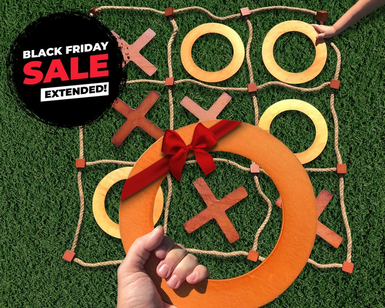 Giant Wooden Tic Tac Toe Game all Weather 3ft X 3ft Big - Etsy