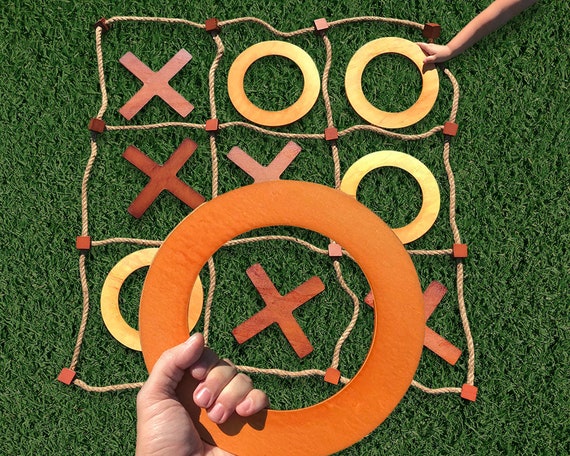 Giant Wooden Tic Tac Toe Game all Weather 3ft X 3ft Big - Etsy