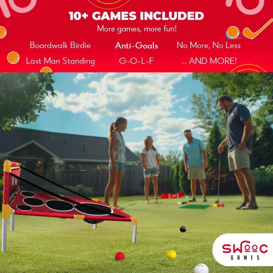 Boardwalk Birdie™ | Arcade Style Golf Game W/ Easy Setup & 10+ Games ...