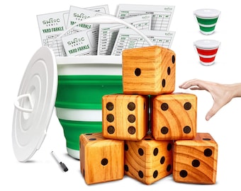 Yardzee Dice Yard Game Family Fun - Etsy