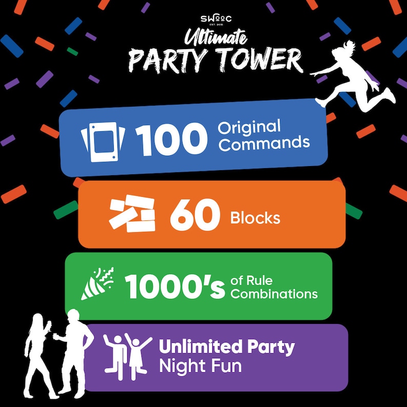 Ultimate Party Tower™ - 100 Original Commands, 60 Blocks & 1000's of ...