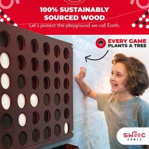 Wall Mounted Giant 4 in A Row - 60% Quieter - Jumbo Size - Modern ...