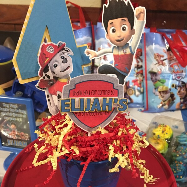 Paw Patrol Centerpieces for Table - Etsy
