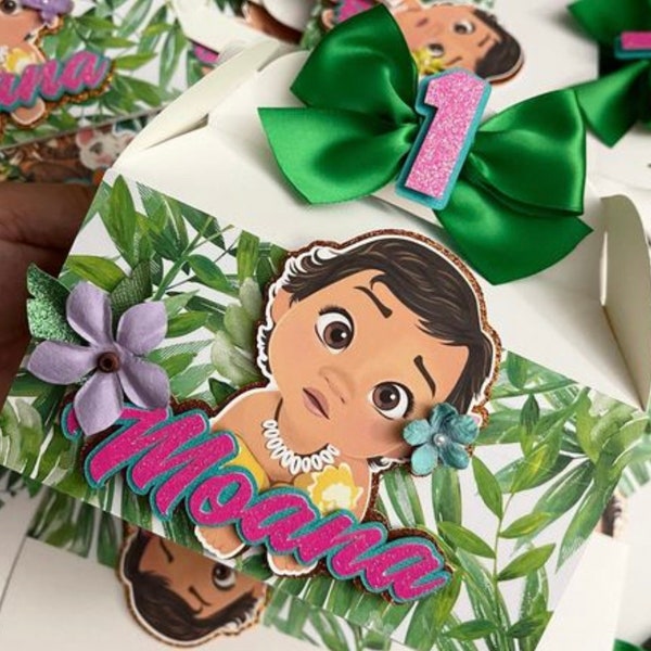 Moana Favor Boxes - Etsy