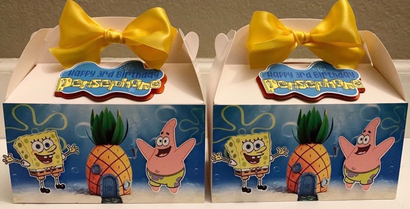 Spongebob Favor Boxes - Etsy