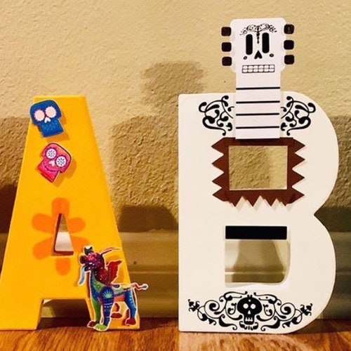 COCO Theme Name Plaque Letters - Etsy