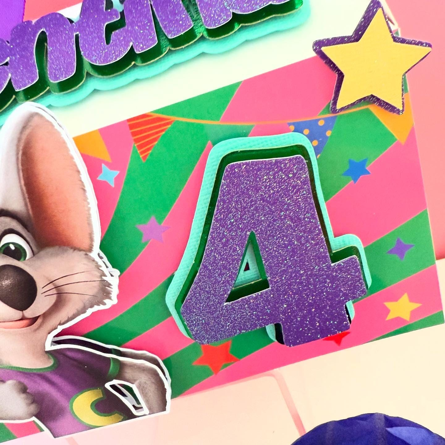 Chuck E Cheese Favor Boxes, Personalized Birthday Party Goody Box - Etsy