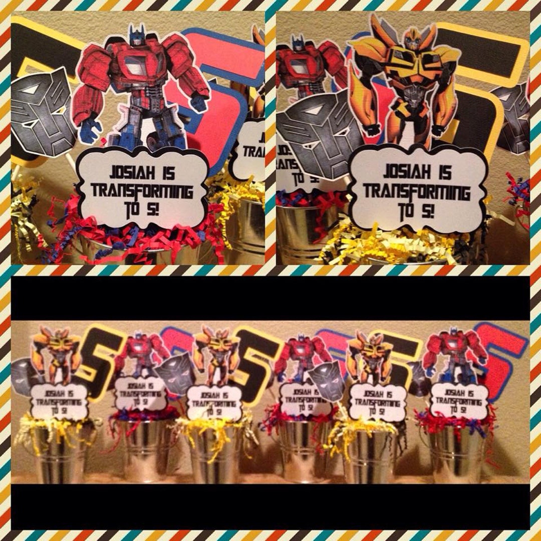 Transformers Centerpiece Optimus Prime or Bumblebee Party Decor ...