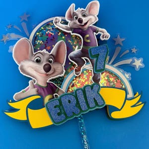 Chuck E Cheese’s Cake Topper Decor, Chuck E Cheese Cake Topper Party ...