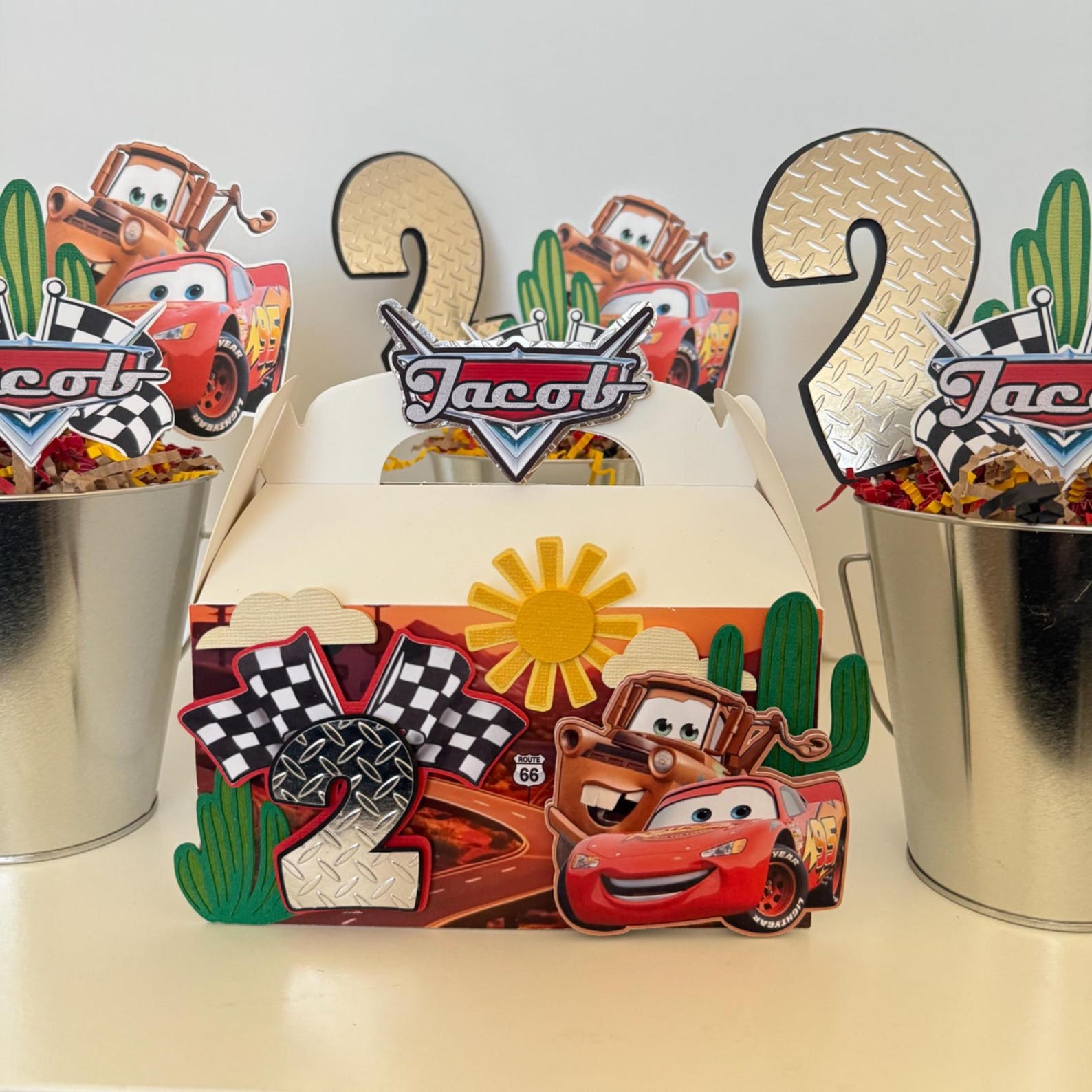 Mcqueen Tow Mater Favor Boxes, Lightning Mcqueen Custom Party Decor - Etsy