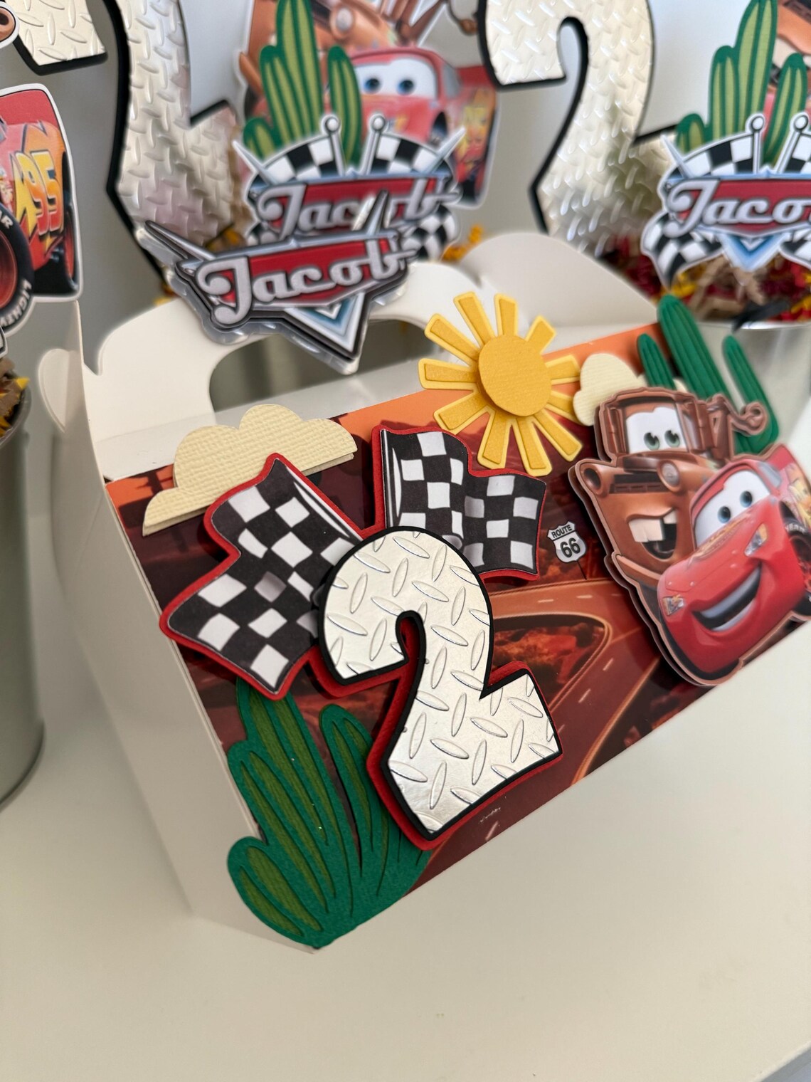Mcqueen Tow Mater Favor Boxes, Lightning Mcqueen Custom Party Decor - Etsy