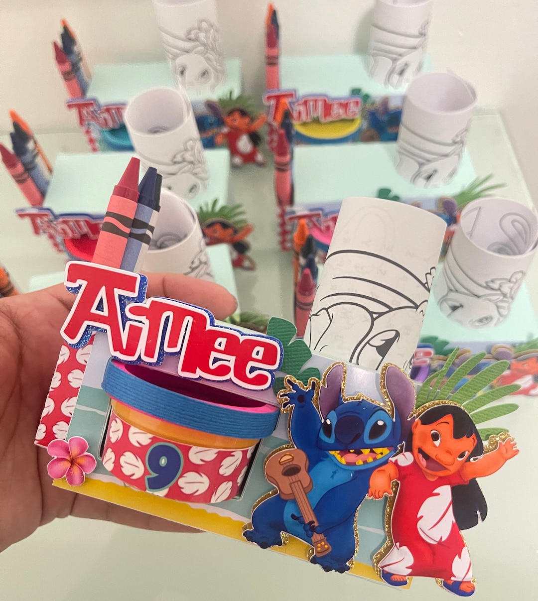 Lilo and Stitch Party Favor Activity Box, Lilo and Stitch Birthday ...