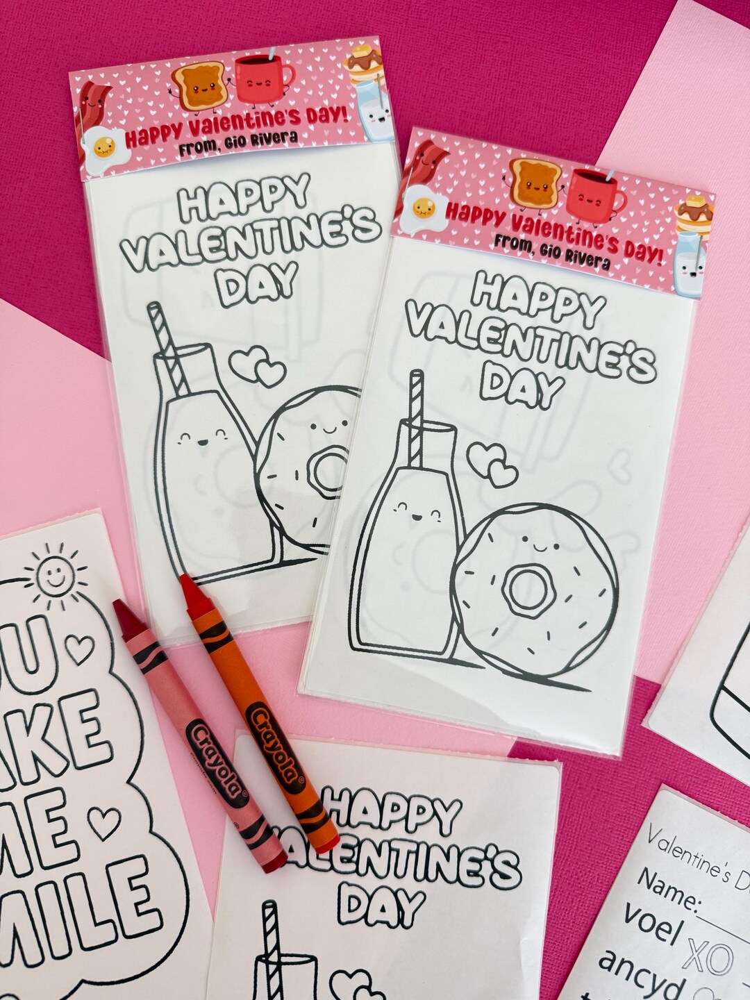 Valentiney Day Classroom Cards, Vday Party Favors, Valentine’s Day Card ...