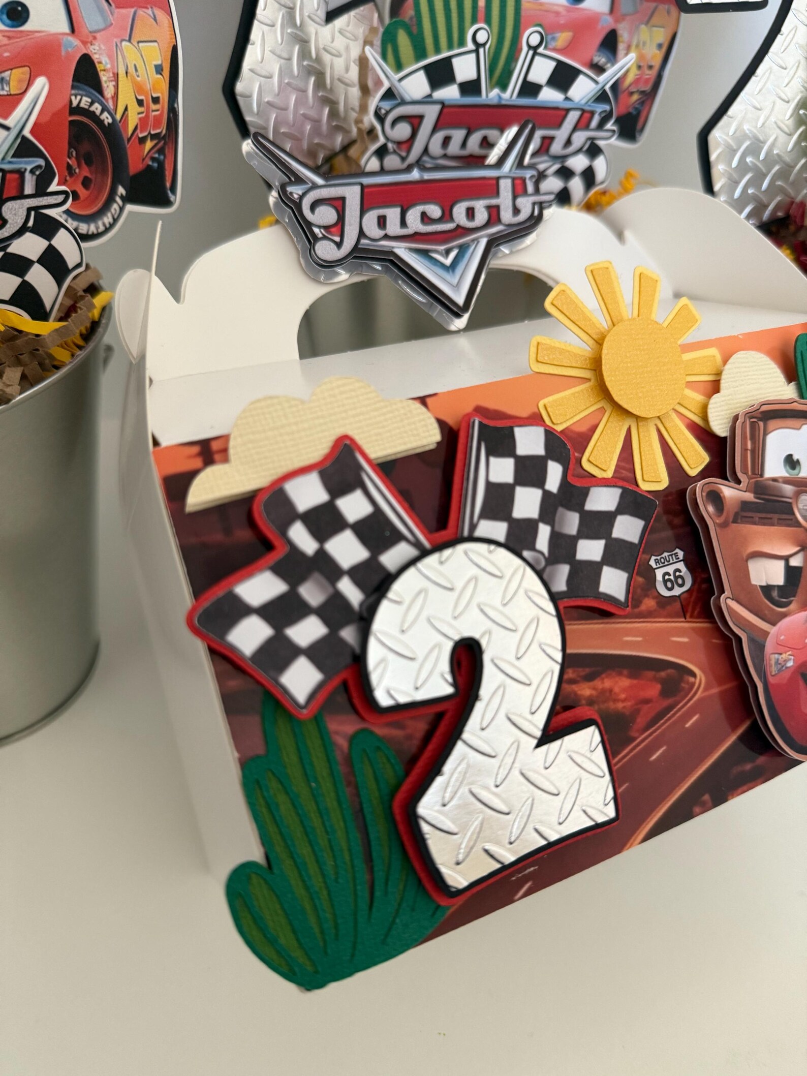 Mcqueen Tow Mater Favor Boxes, Lightning Mcqueen Custom Party Decor - Etsy