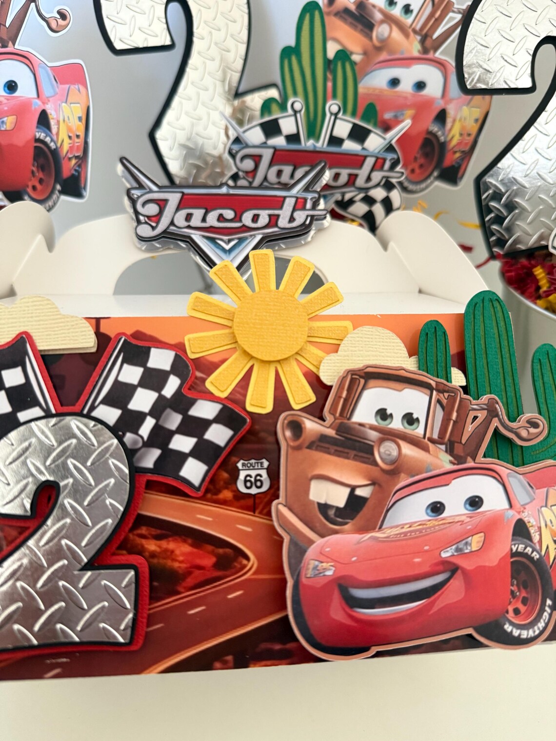 Mcqueen Tow Mater Favor Boxes, Lightning Mcqueen Custom Party Decor - Etsy