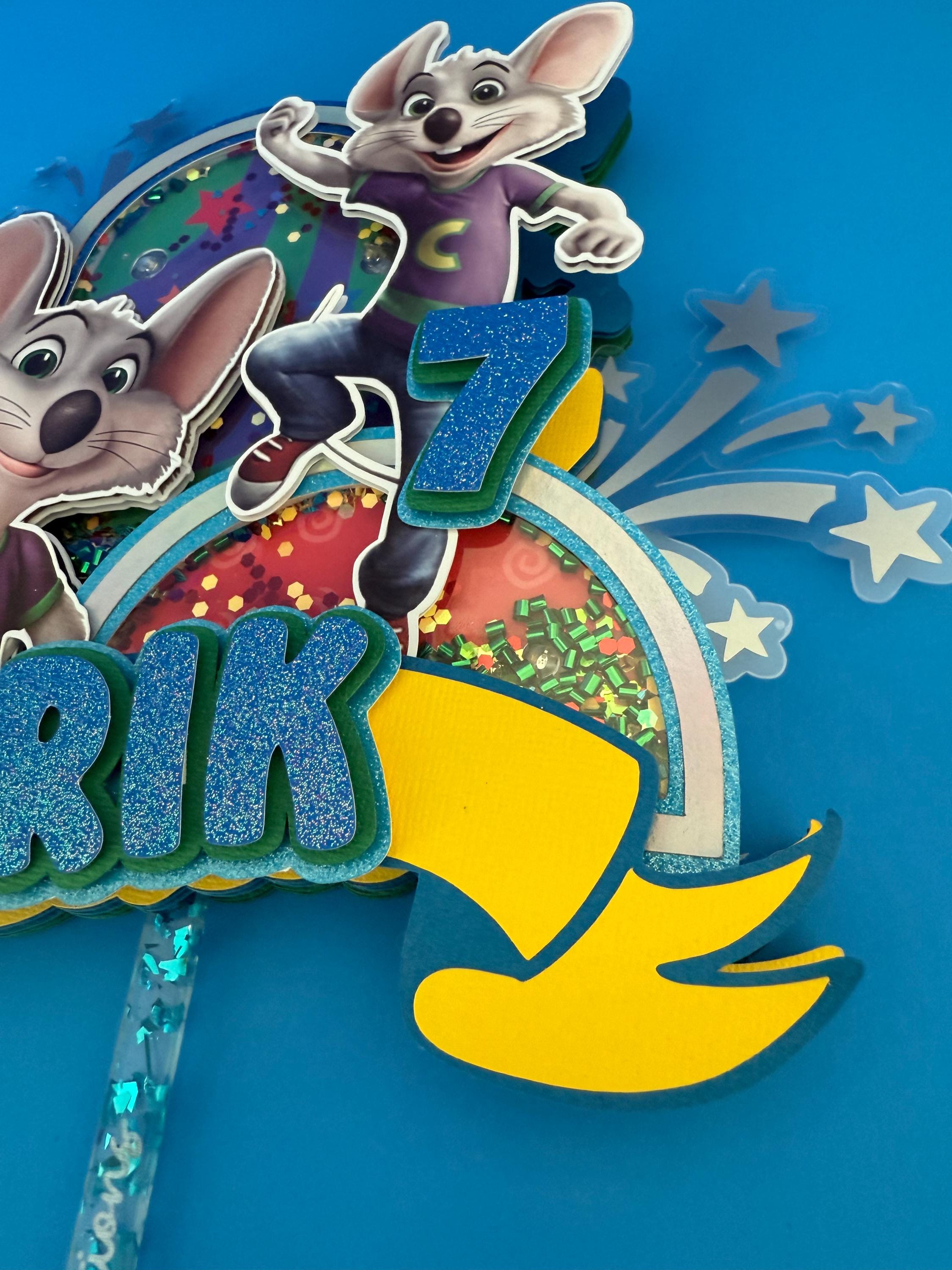 Chuck E Cheese Cake Topper, Decorations, Chuck E Cheese Centerpiece ...