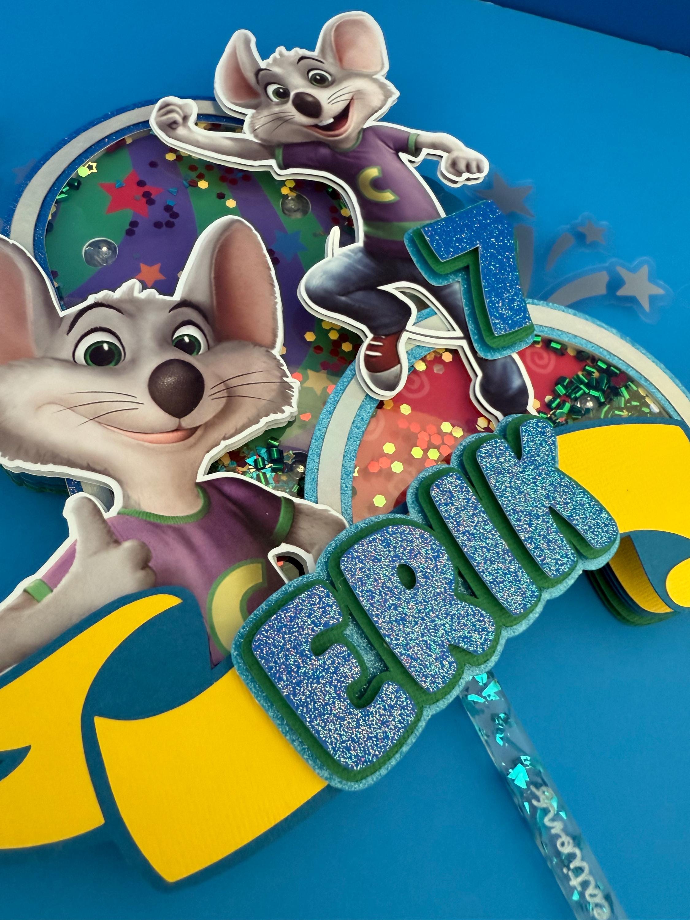 Chuck E Cheese Cake Topper, Decorations, Chuck E Cheese Centerpiece ...