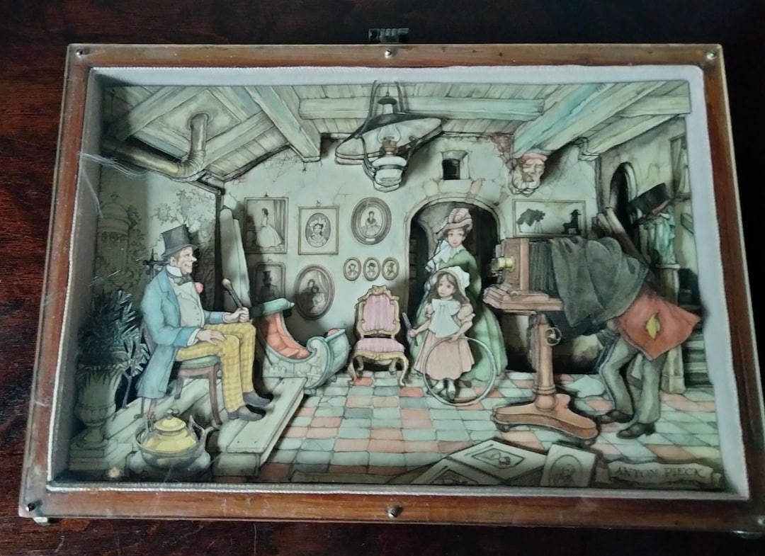 1970's Anton Pieck 3D Shadow Box of the Photographer - Etsy