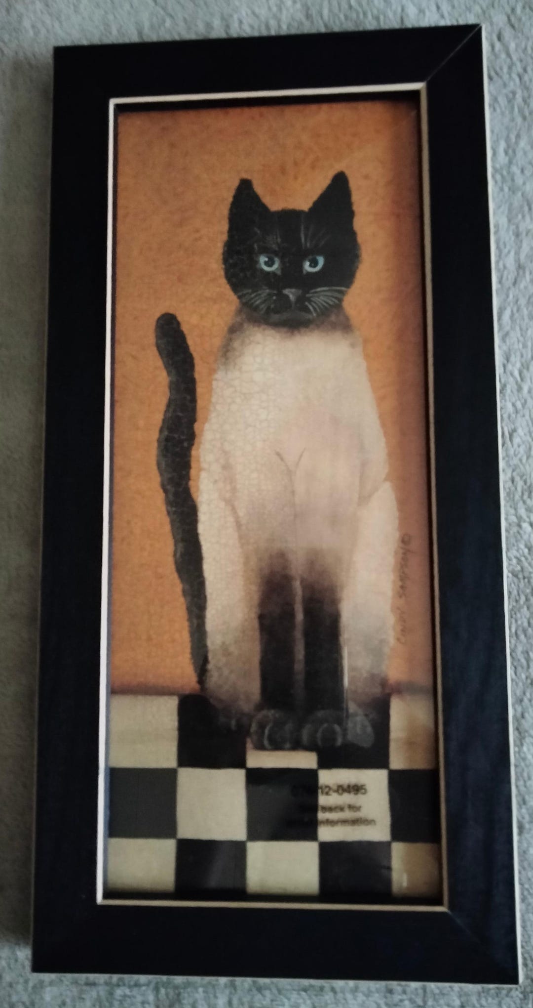 Set of Four Framed Cat Prints - Etsy