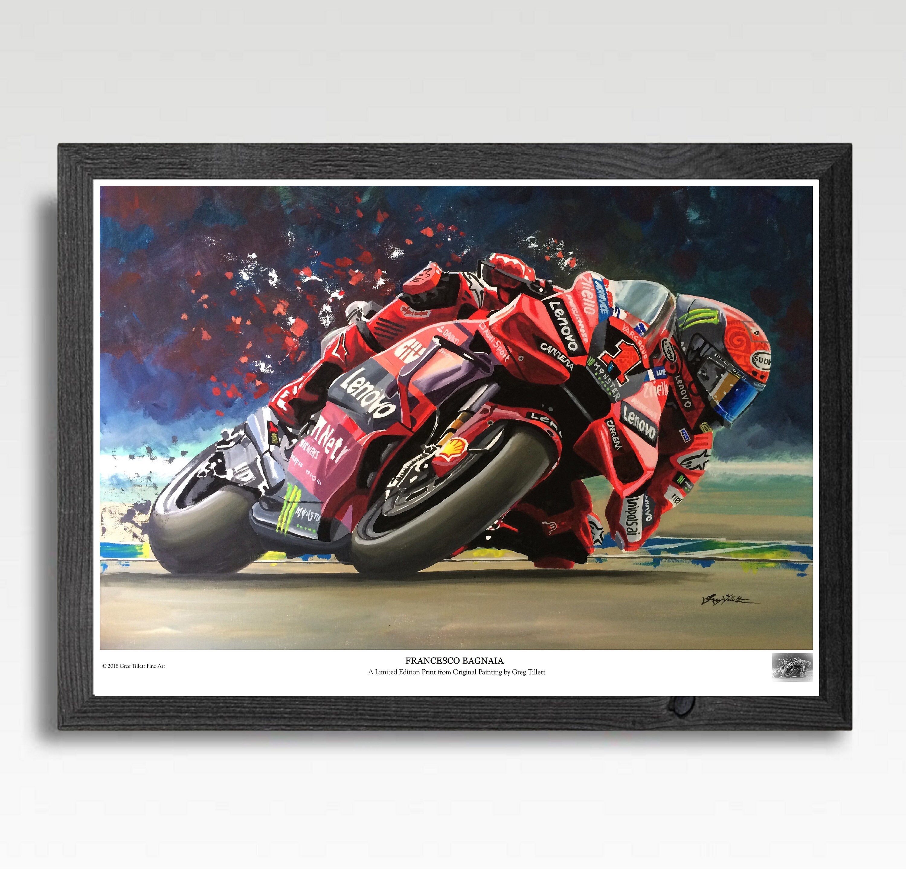 Impression d'art en édition limitée signée à la main par l'artiste ...