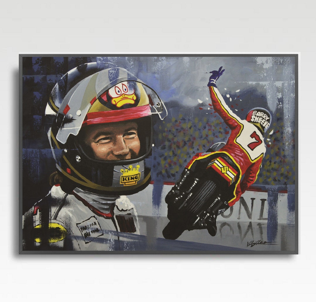 Barry Sheene A3 Art Print From an Original Painting by Greg Tillett ...