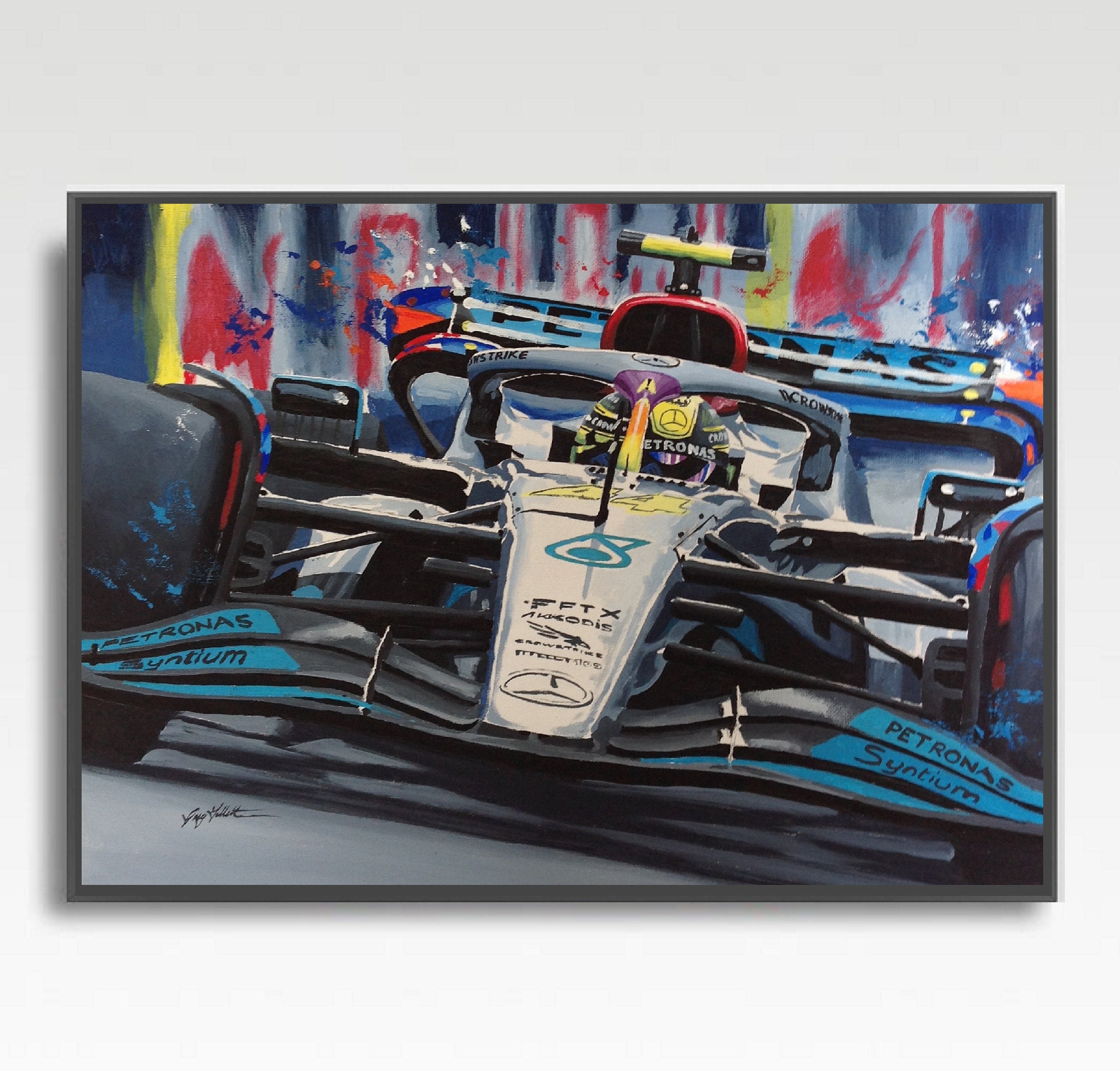 LEWIS HAMILTON Art Print From an Original Painting by Greg Tillett F1 ...