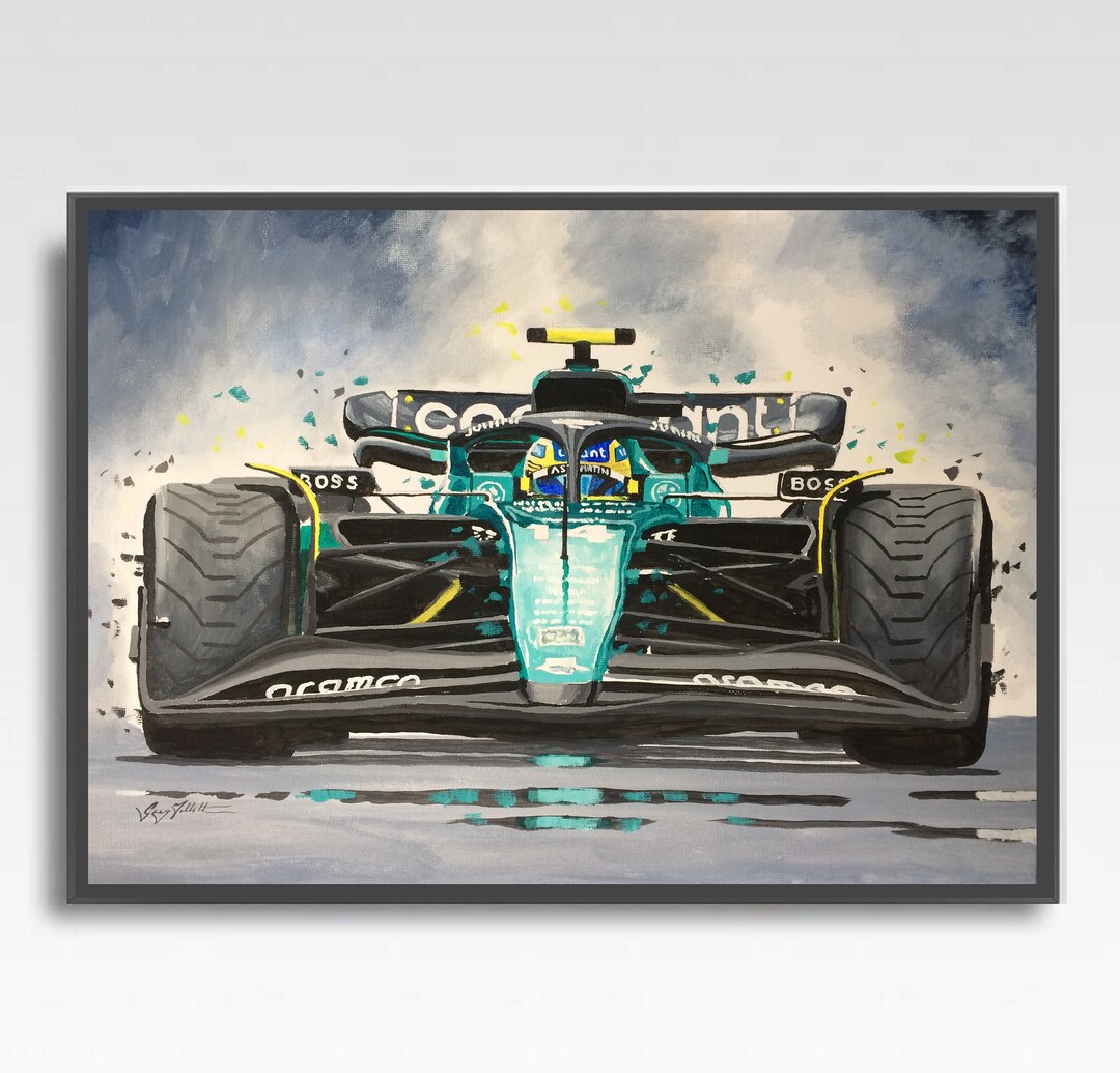 FERNANDO ALONSO A3 Art Print From an Original Painting by Greg Tillett ...
