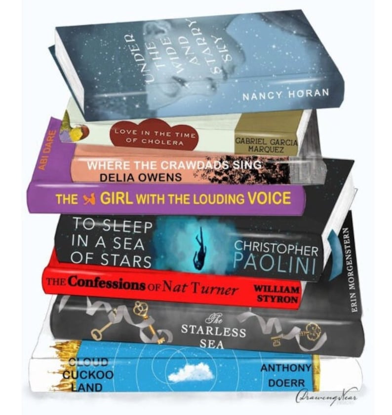 For the Love of Books Art Print PERSONALIZED W/your 8 - Etsy