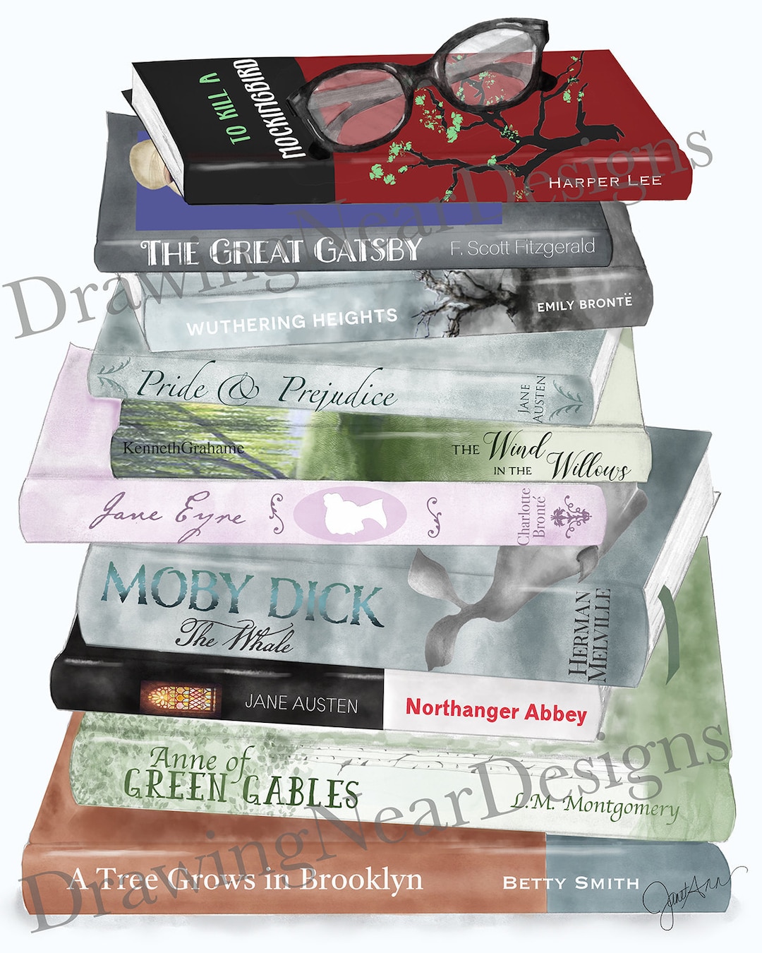 For the Love of Books - CLASSIC Edition - 8" X 10", 16" X 20", 24" X 36 ...