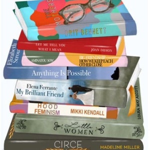 For the Love of Books Art Print * PERSONALIZED W/your 8 Favbook Titles ...