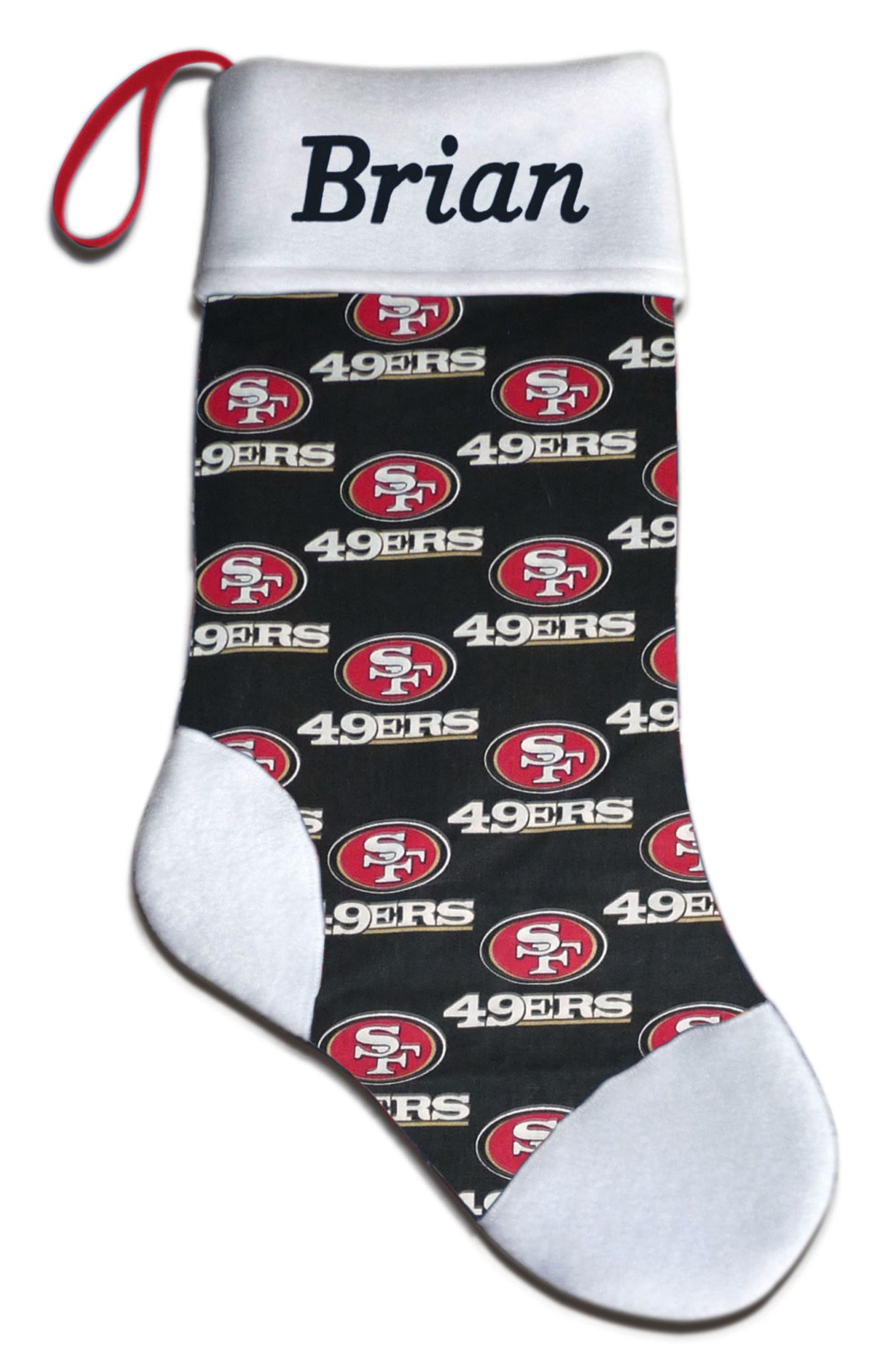 Personalized NFL San Francisco 49ers Football Christmas Stocking ...