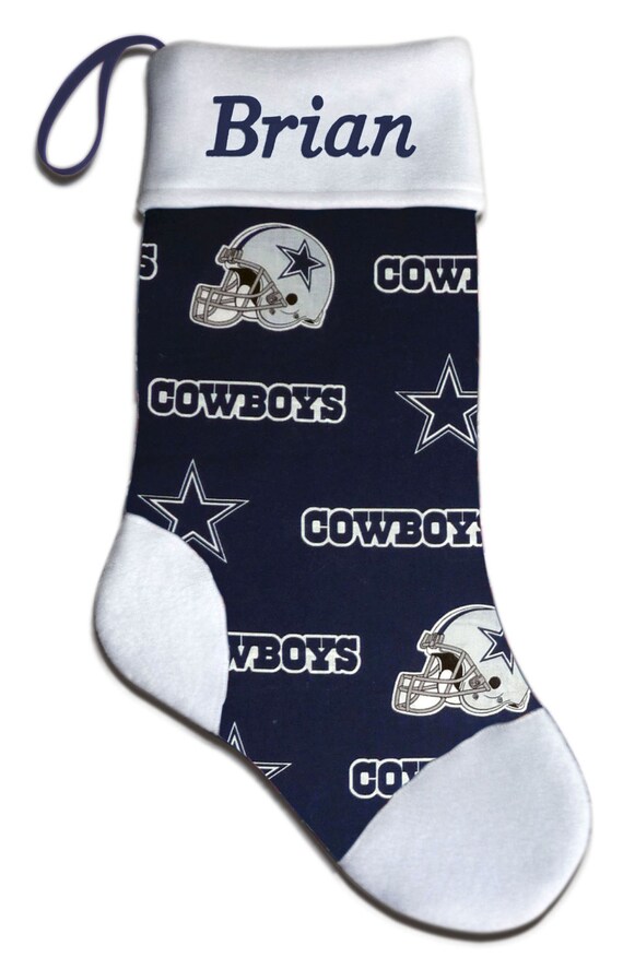 Personalized NFL Dallas Cowboys Football Christmas Stocking | Etsy