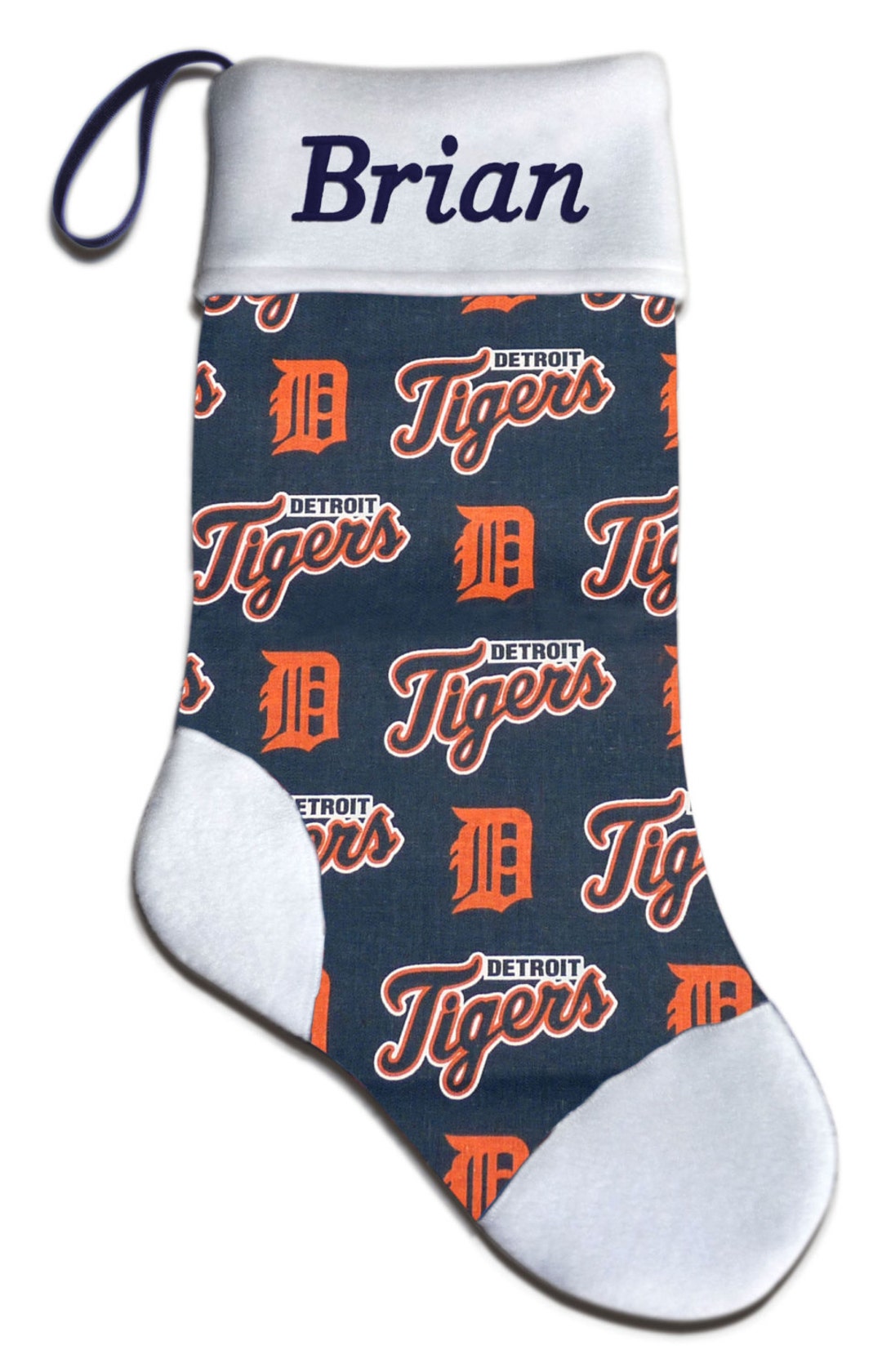Personalized MLB Detroit Tigers Baseball Christmas Stocking Embroidered ...