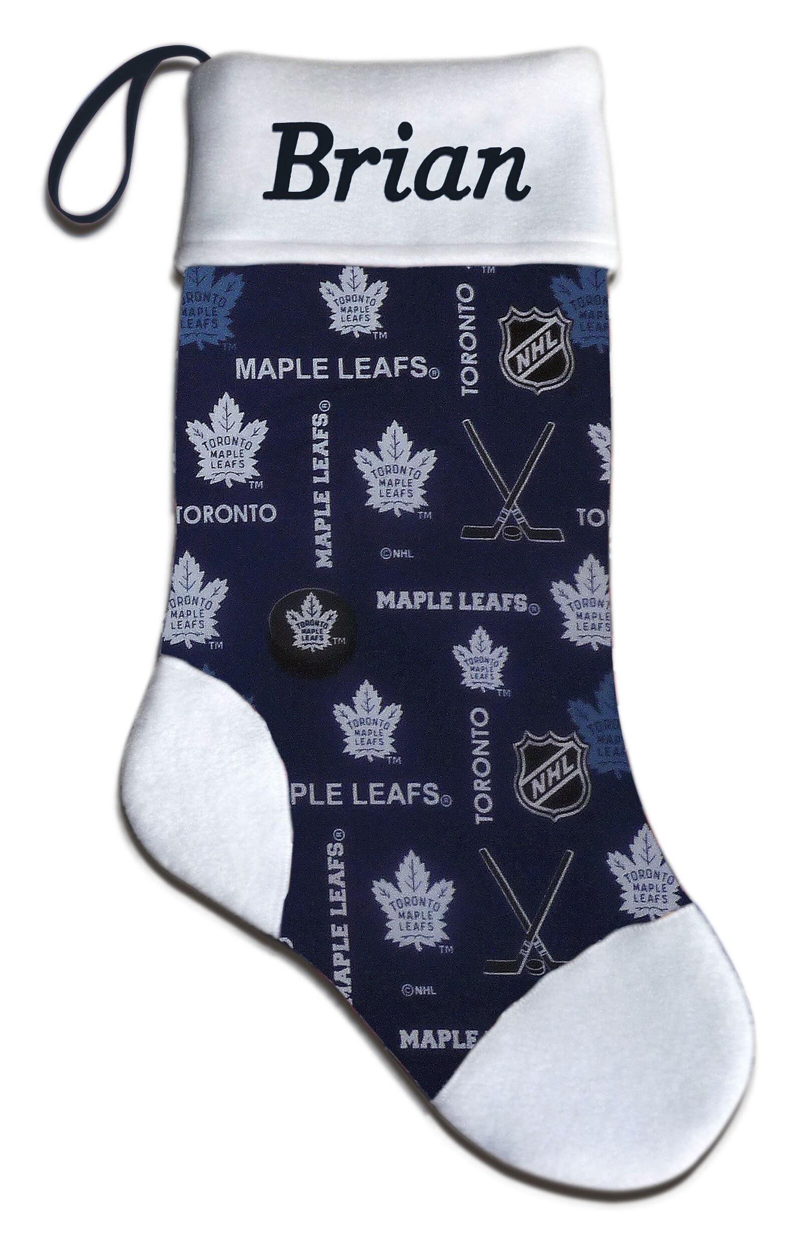 NEW Personalized NHL Toronto Maple Leafs Hockey Christmas Stocking Gift ...